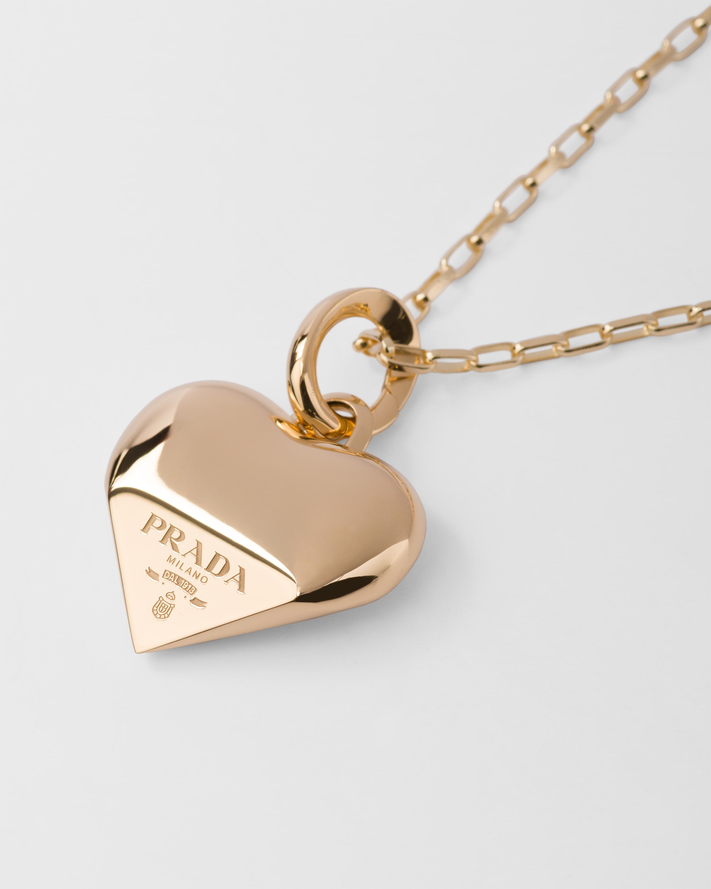 Prada heart necklace store