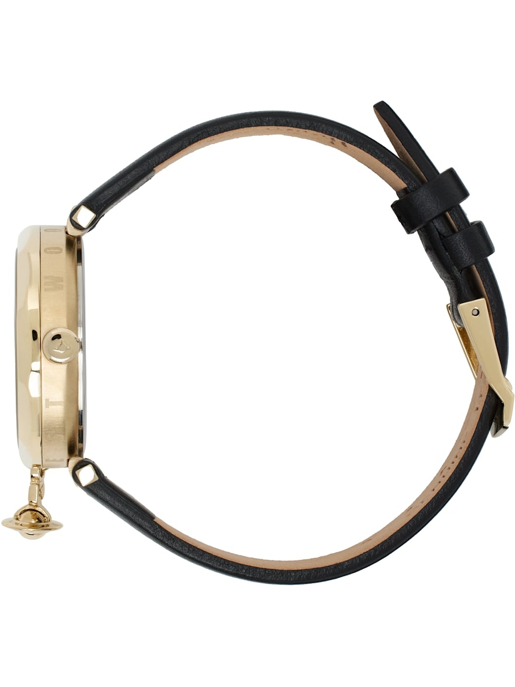 Vivienne Westwood Black & Gold Poplar Watch | REVERSIBLE