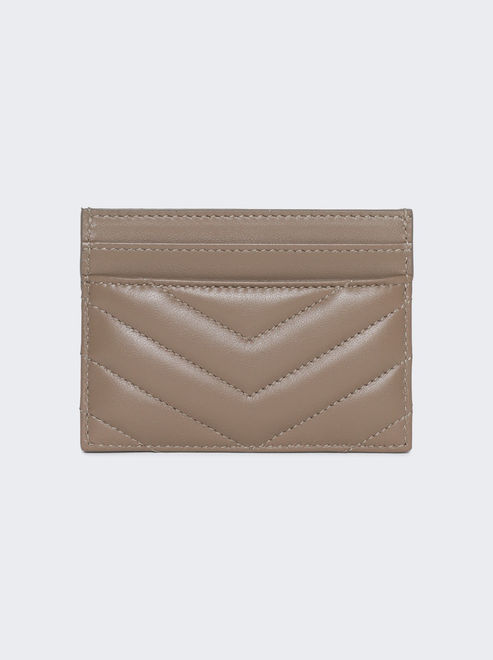 SAINT LAURENT Card Case Dusty Grey | REVERSIBLE