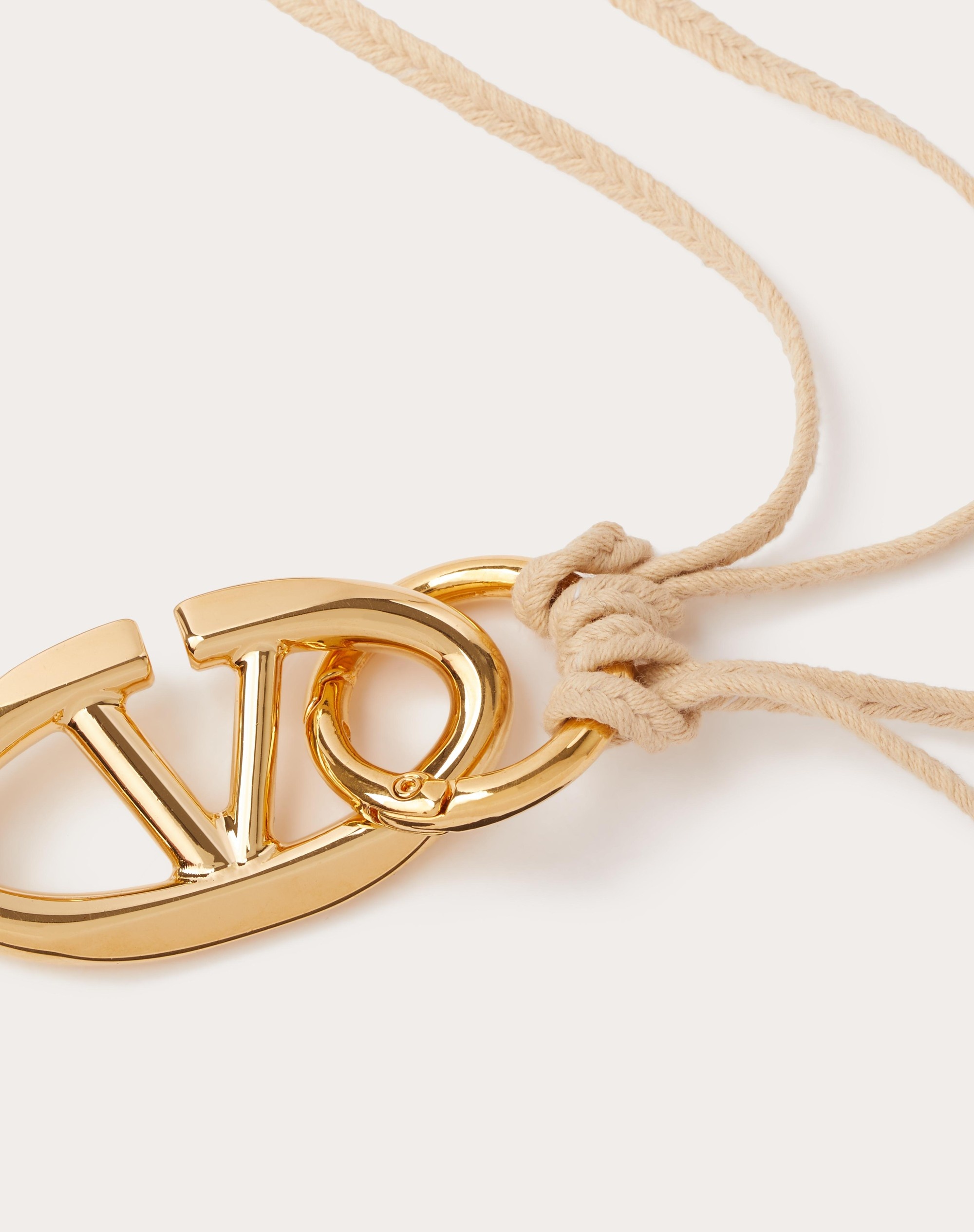 Valentino VLOGO THE BOLD EDITION ROPE AND METAL NECKLACE | REVERSIBLE