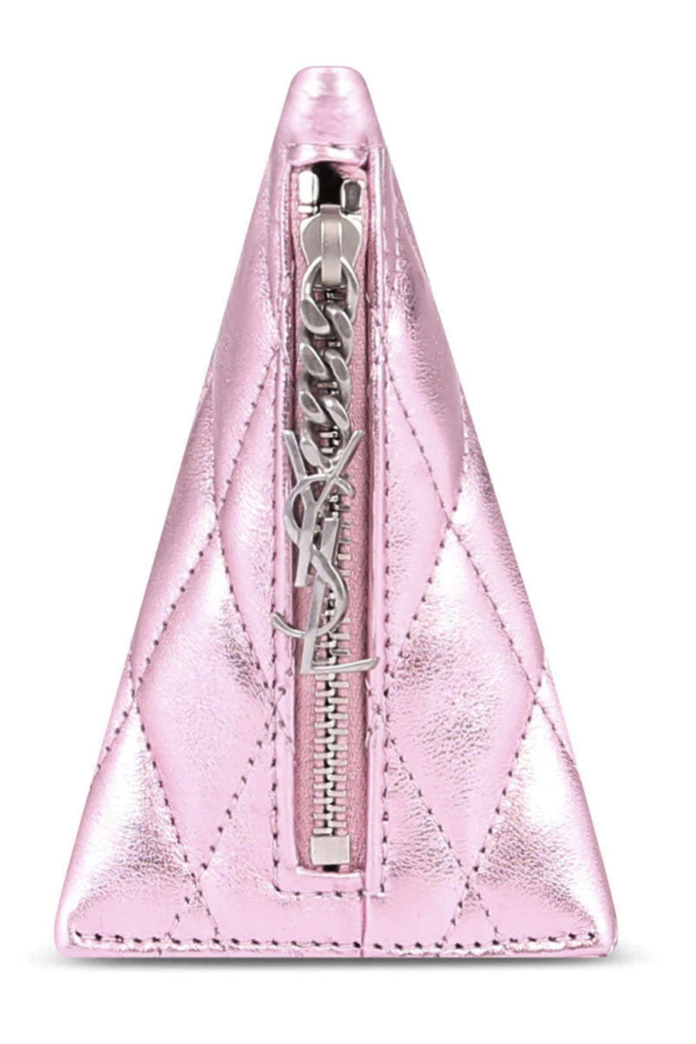 SAINT LAURENT BERLINGO CHARM POUCH NEW AZALEA | REVERSIBLE