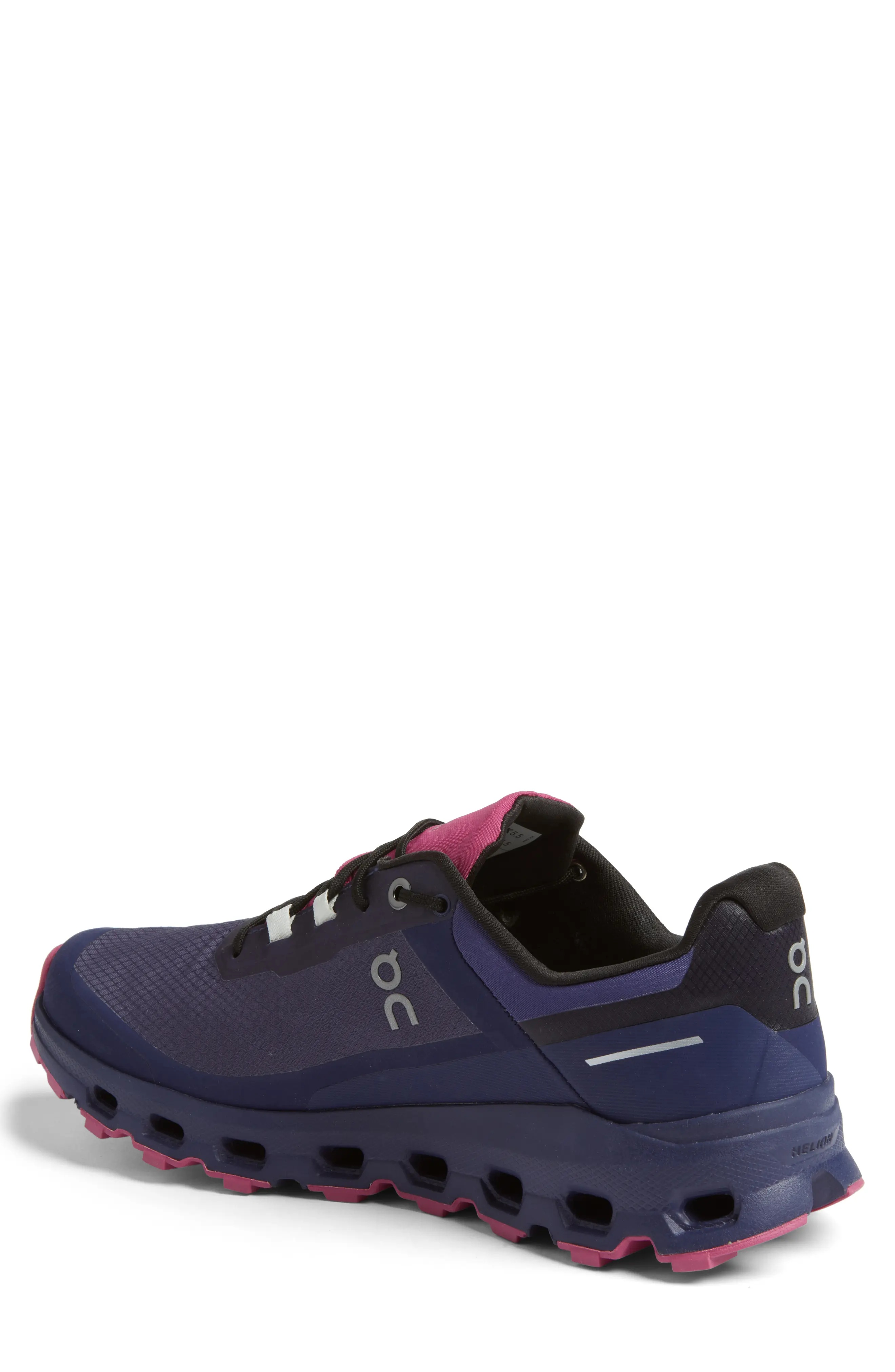 On Cloudvista Waterproof Trail Running Shoe in Flint/Acai | REVERSIBLE
