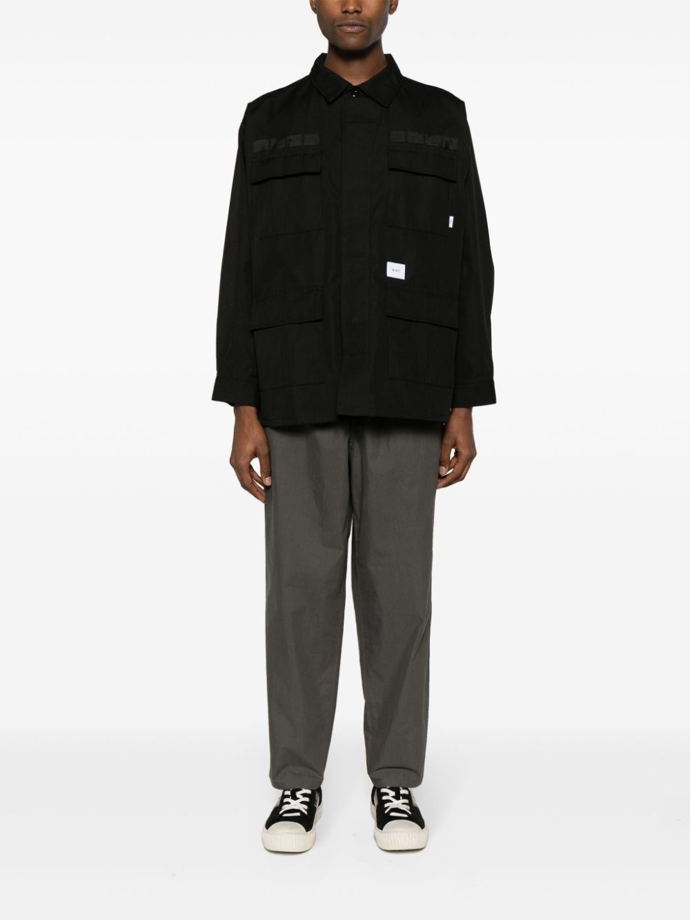 WTAPS JMOD 02 logo-print shirt | REVERSIBLE