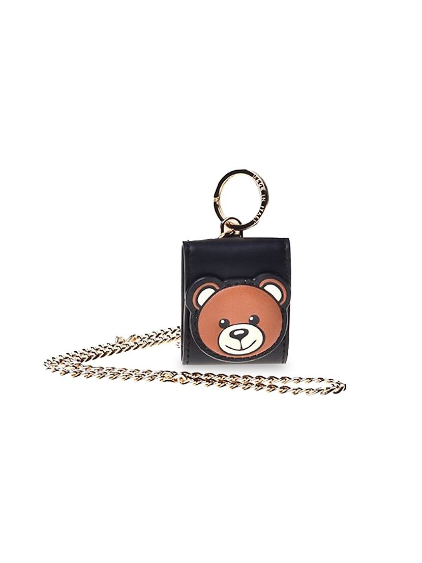 Moschino Bear Leather Keychain | REVERSIBLE