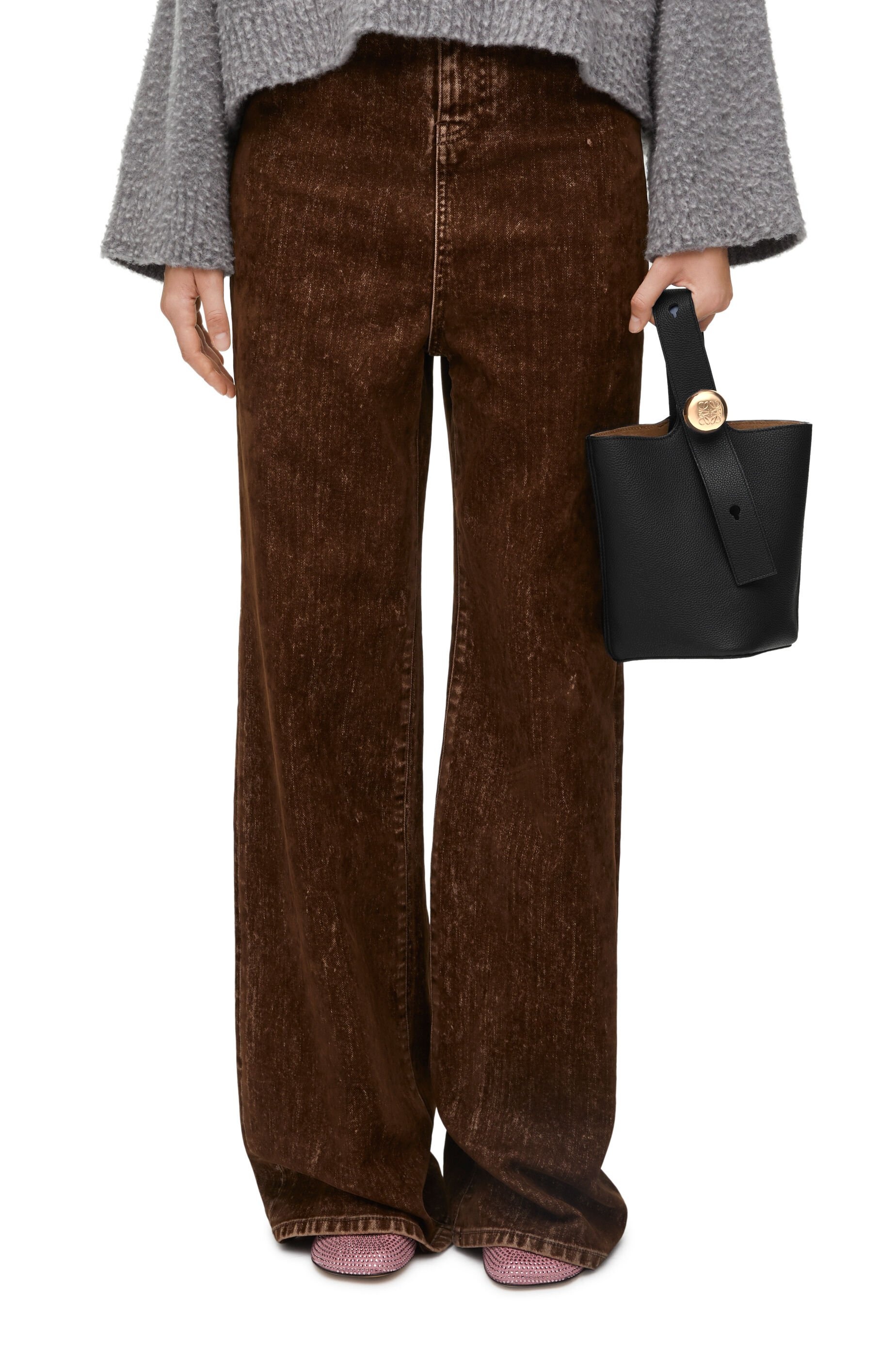 Loewe Mini Pebble Bucket bag in mellow calfskin | REVERSIBLE