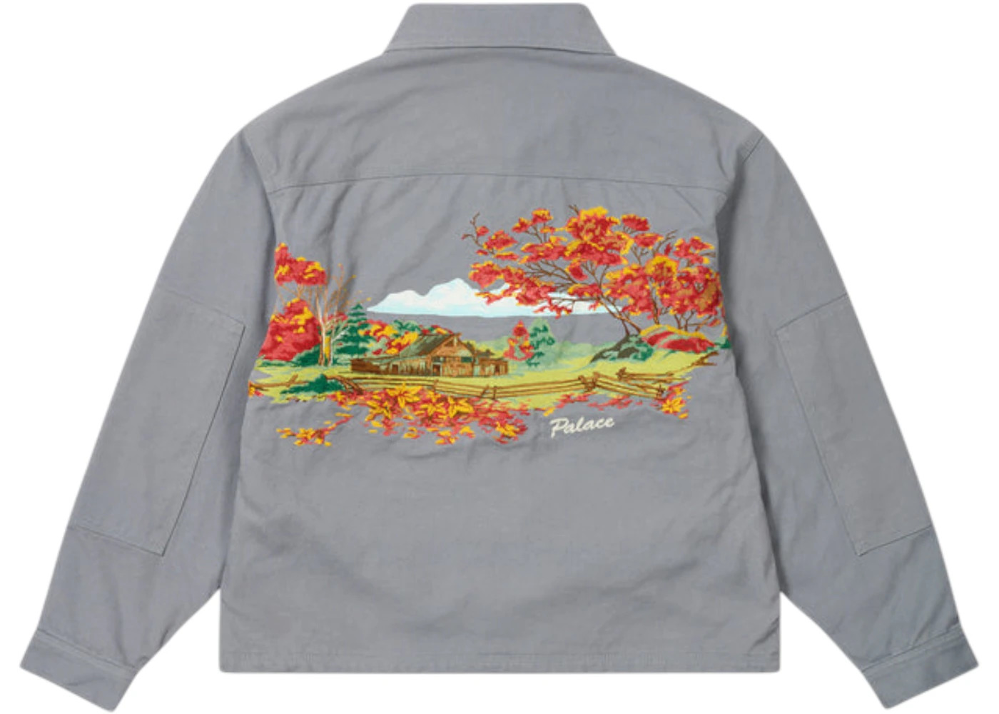 PALACE Palace Utility Fleece Jacket Grey | REVERSIBLE
