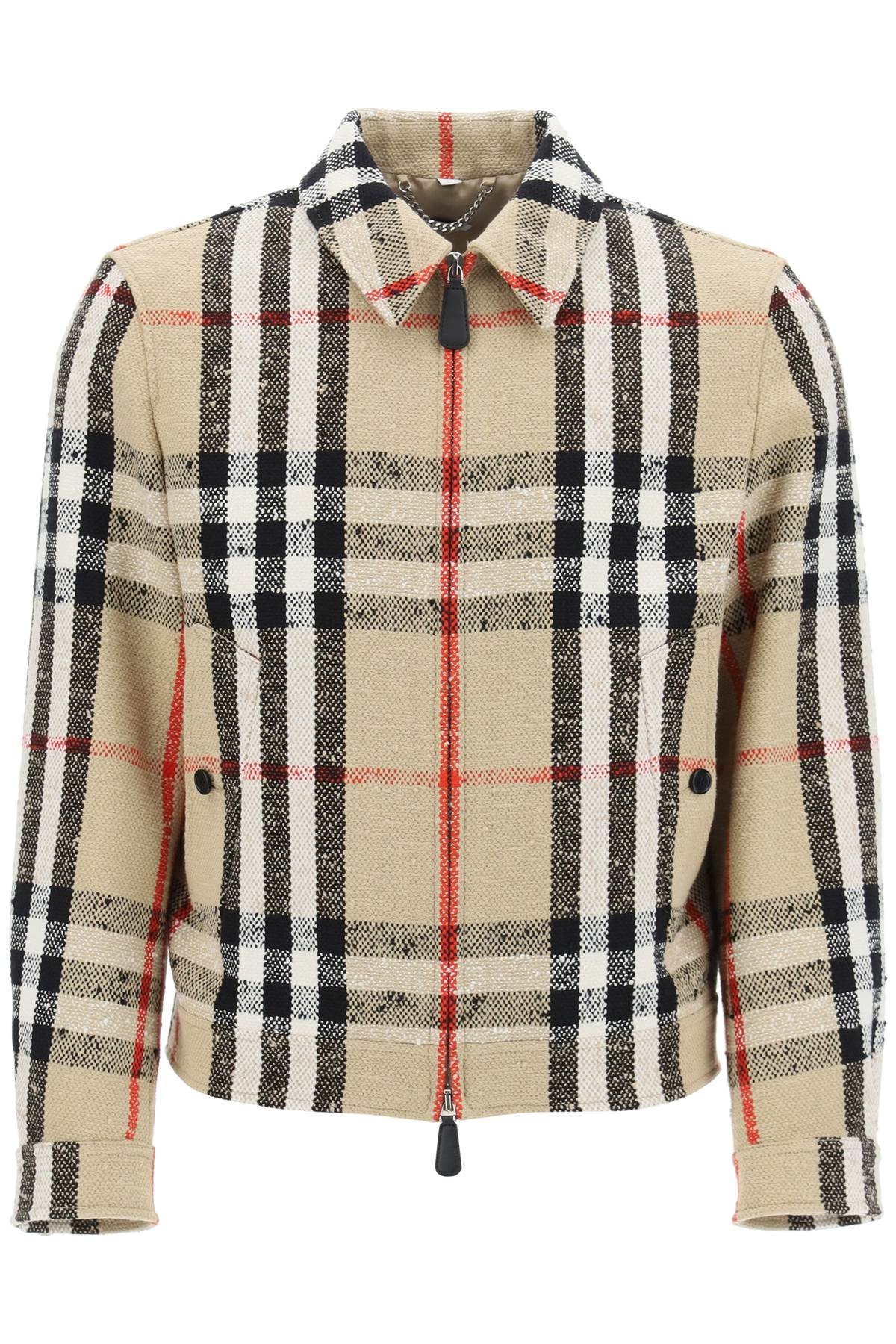 Burberry Burberry Check Bouclé Harrington Jacket Women | luosophy ...