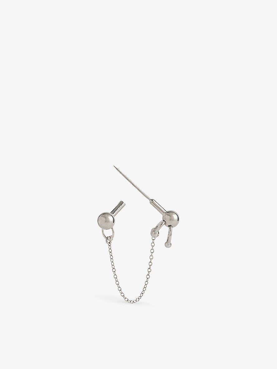 Jean Paul Gaultier The Piercing Pin brass brooch | selfridges | REVERSIBLE