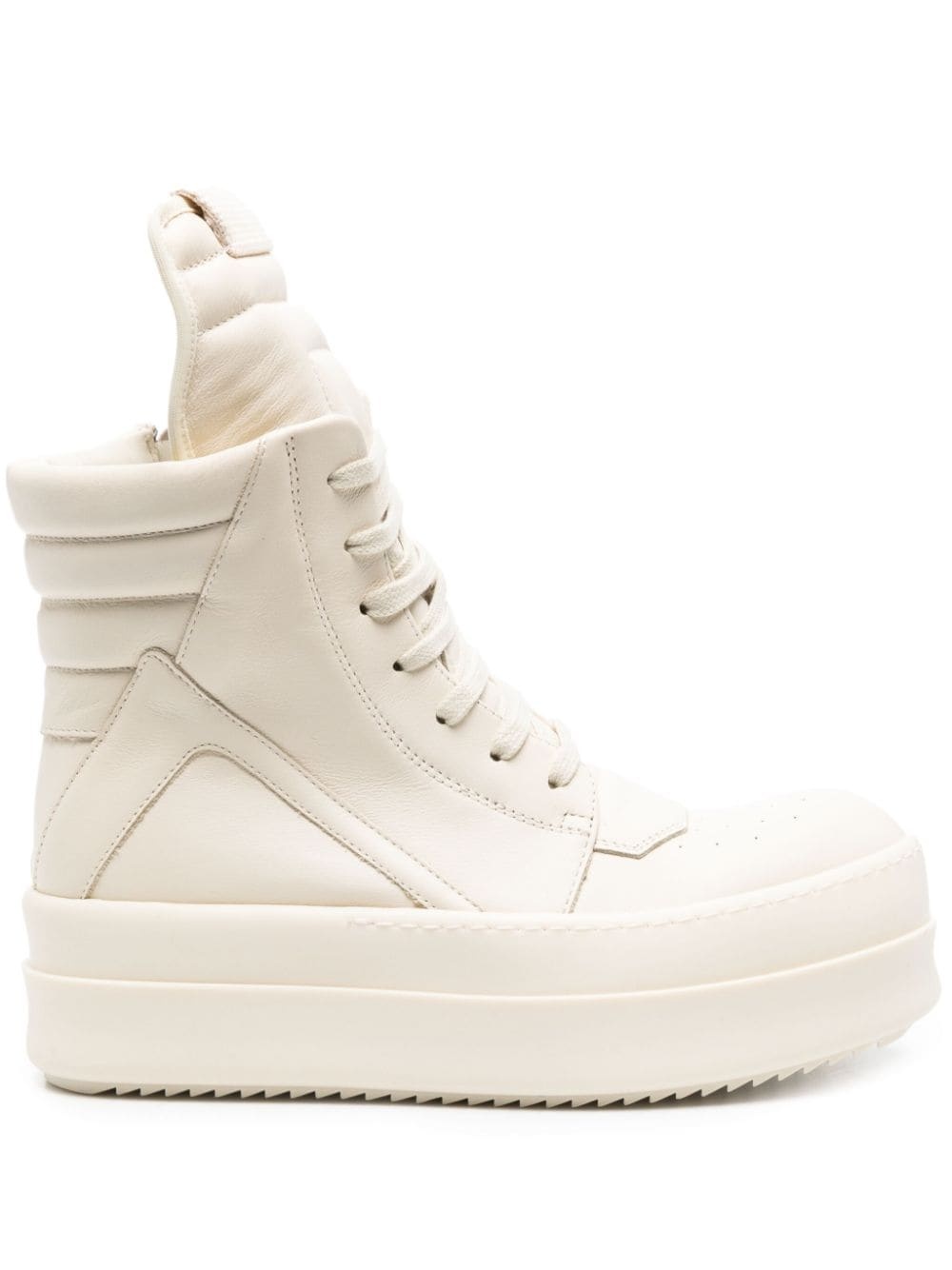 Rick Owens Mega Bumper Geobasket leather sneakers | REVERSIBLE