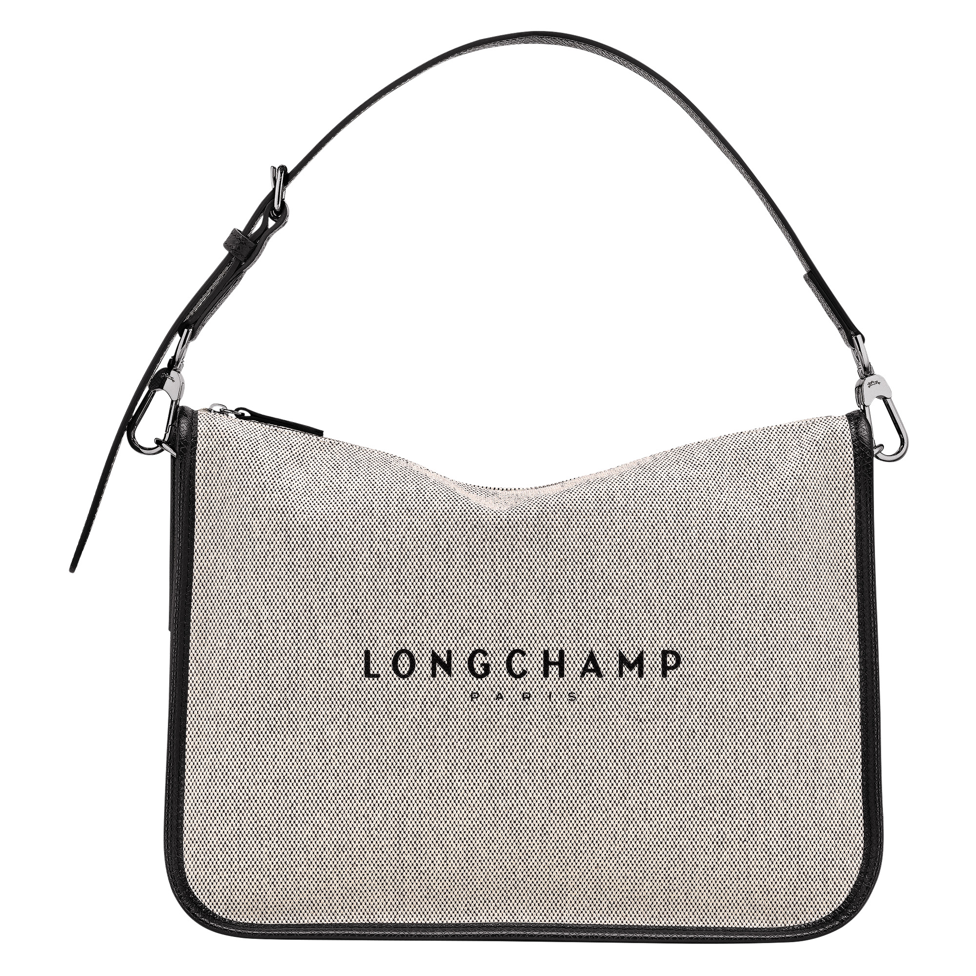 Longchamp Essential L Hobo Bag Ecru Canvas REVERSIBLE