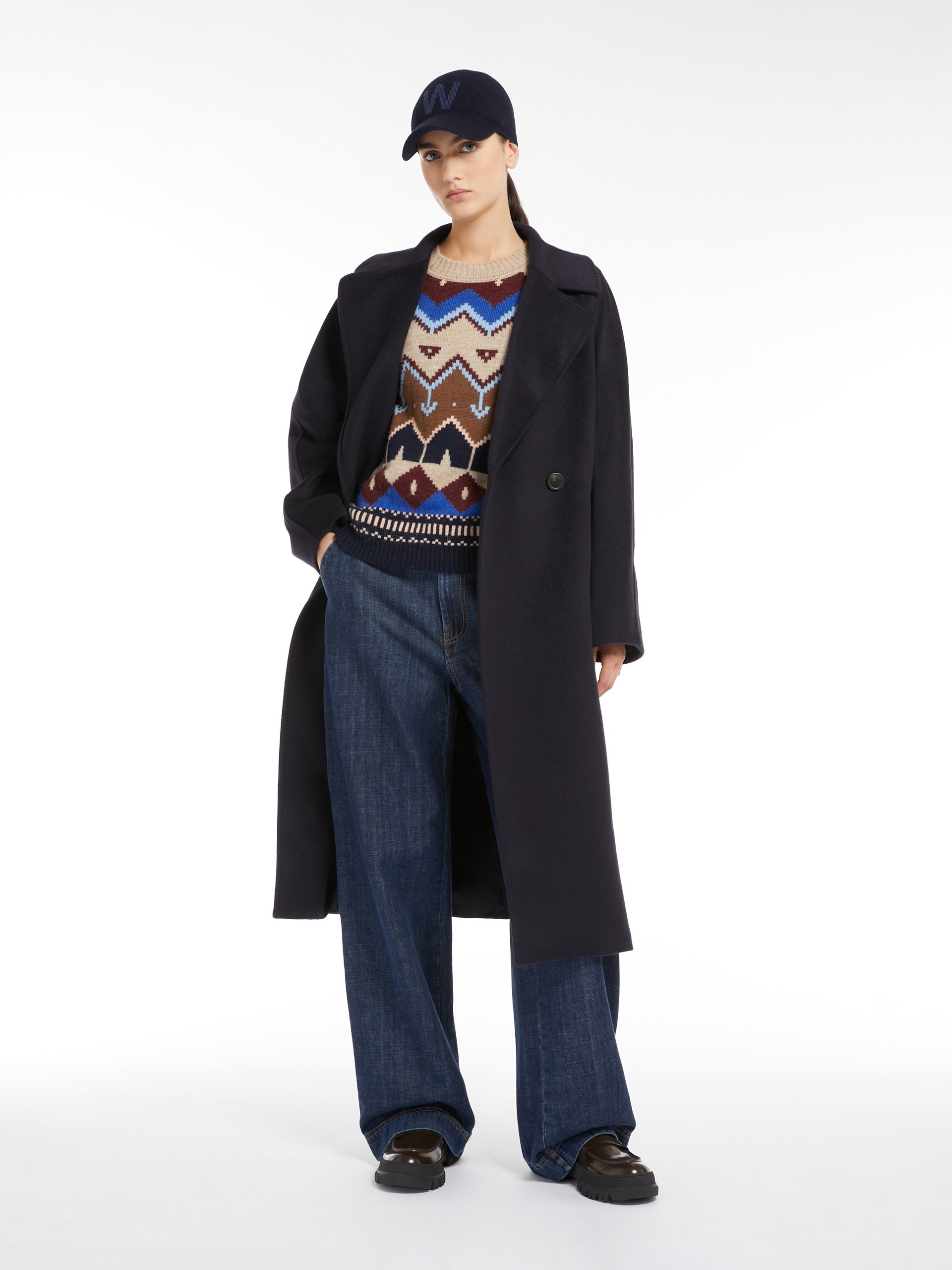 WEEKEND Max Mara RESINA Belted wool coat | REVERSIBLE