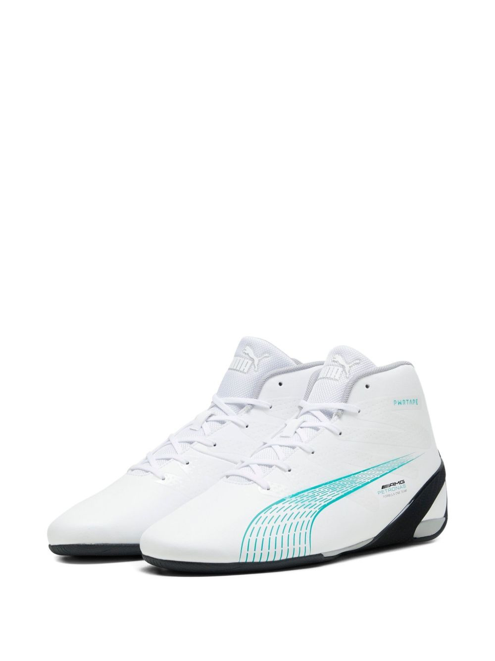 PUMA MAPF1 Carbon Cat Mid "White Sheen Green" sneakers | REVERSIBLE